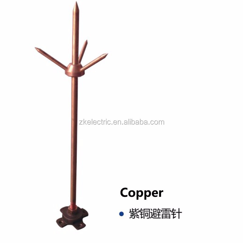 Lightning Rod Grounding System With Lightning Arrester For Building Air ...