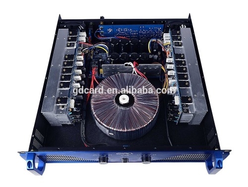 Multi- Channels Amplifier High Power Aluminum Panel 1200w Two-channel Pro Amplifier, High ...