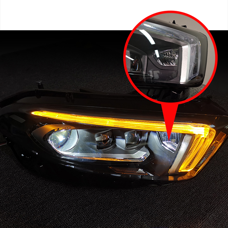 Plug And Play Amg Style Full Led Headlights For Mercedes-benz W177 A ...