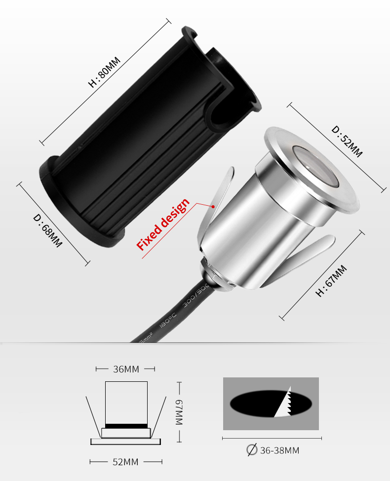 Spot Built-in Led Underground Light Buried Round Stainless Steel Dc12 ...