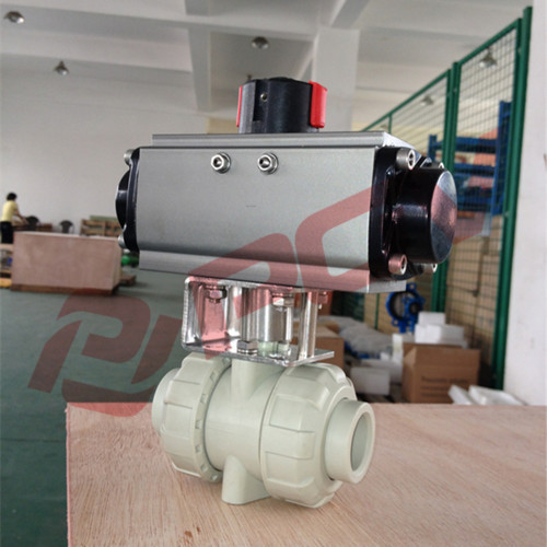 Flanged Pph Pneumatic Actuated Ball Valve With Air Filter Relief ...