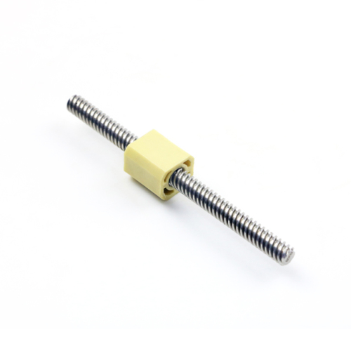 Trapezoidal Lead Screw With Square Pom Nut, High Quality Trapezoidal ...
