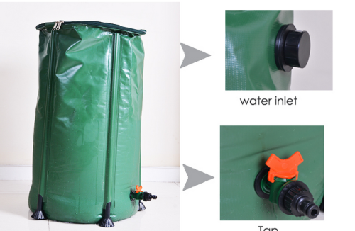 Greenhouse Pvc Garden Rain Barrel/ Collapsible Water Butts, High ...
