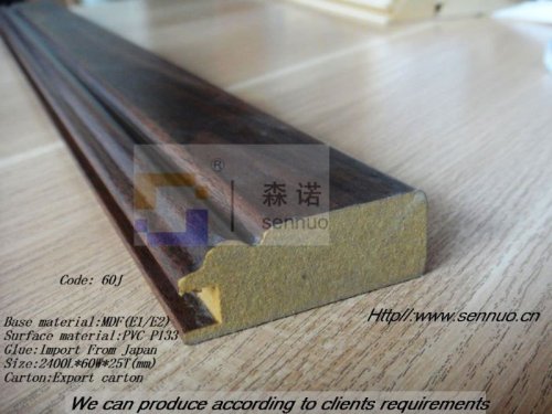 Mdf Overlaid By Pvc Profile-door Frame, High Quality Mdf Overlaid By ...