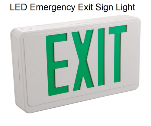 Indoor Emergency Exit Signs Battery Powered, High Quality Indoor ...