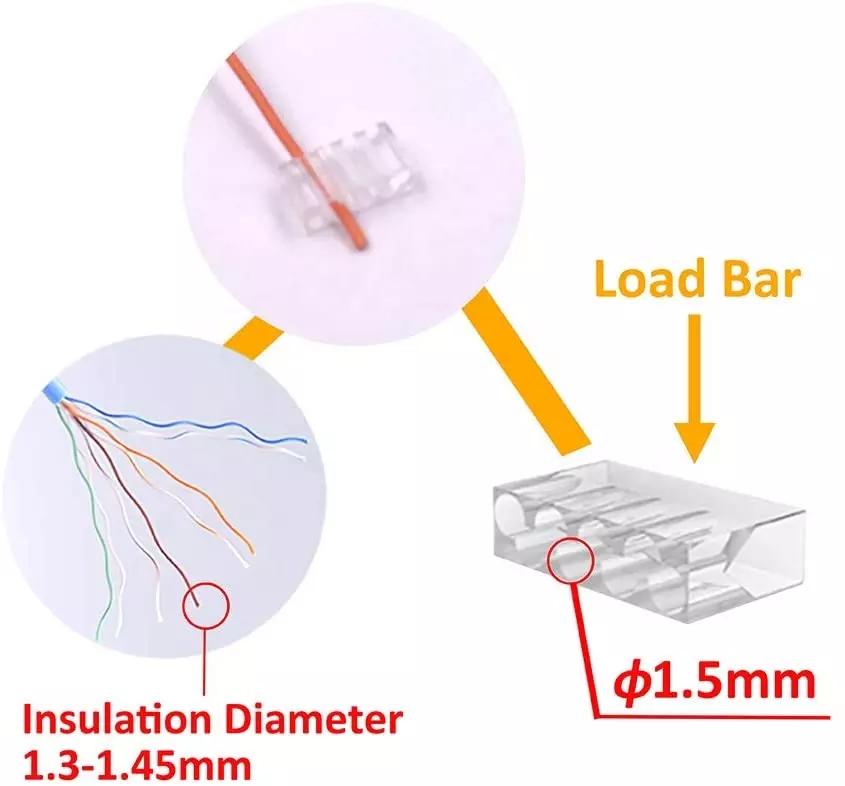 Cat5e/ Cat6/ Shield Gold-plated Rj45 Connector Module Plug Module ...