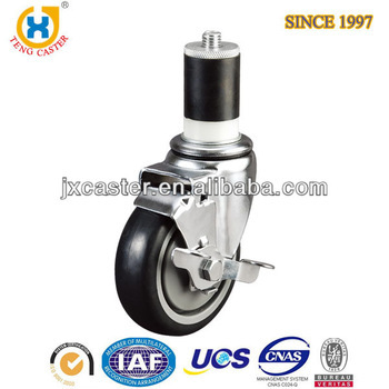 Expanding Adapter Stem Swivel Caster With Tpr Wheel, High Quality ...