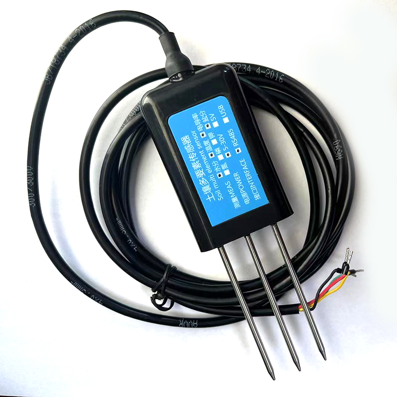 Rs485 Soil Temperature And Humidity Ec Sensors - Moisture Conductivity ...