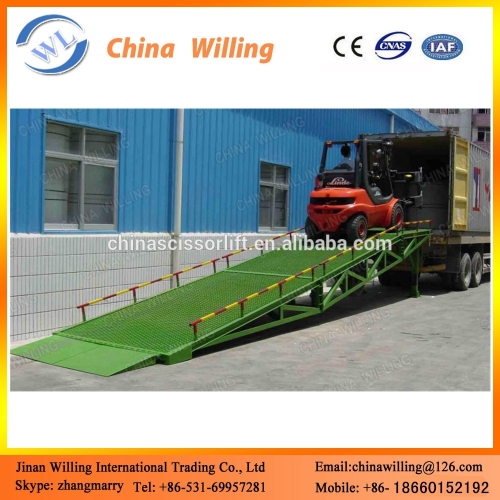 10 Ton Manual Container Load Ramp Mobile Hydraulic Dock Ramp, High ...