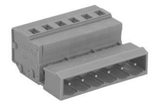 Spring Cage Clamp Pcb 15a Mcs Connector , Pa66 Insulation M, High ...