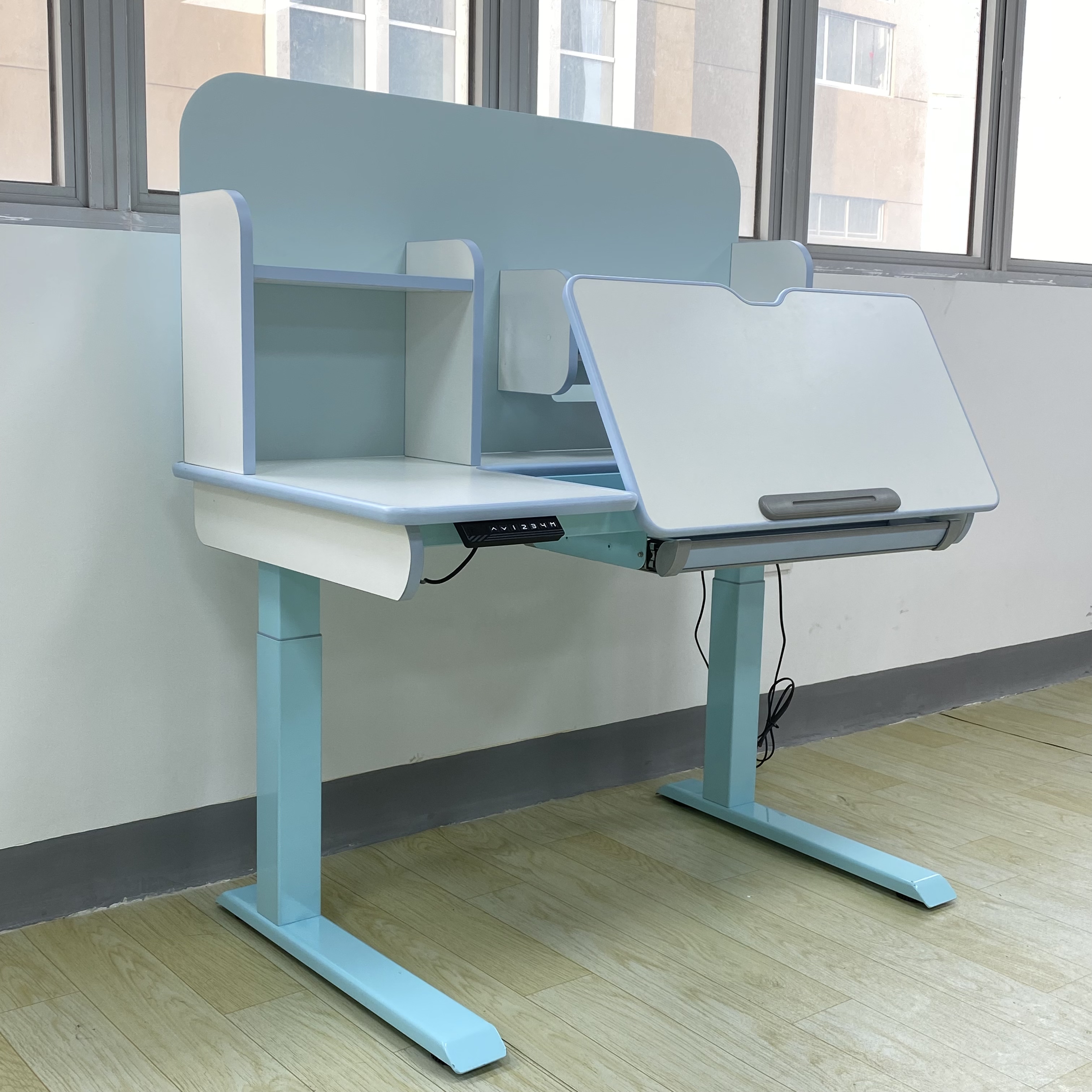 New Design for Kids : Electric Height Adjustable Study Desk