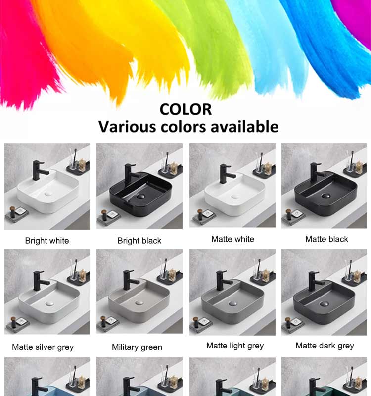 Modern White Ceramic Under Counter Bathroom Sink For Hotels, High ...