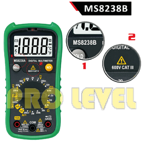 Professional 2000 Counts Digital Multimeter (ms8238b), High Quality ...