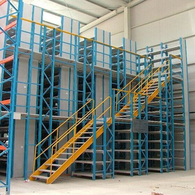 High Density Heavy Duty Warehouse Racking Multi-level Metal Mezzanine ...