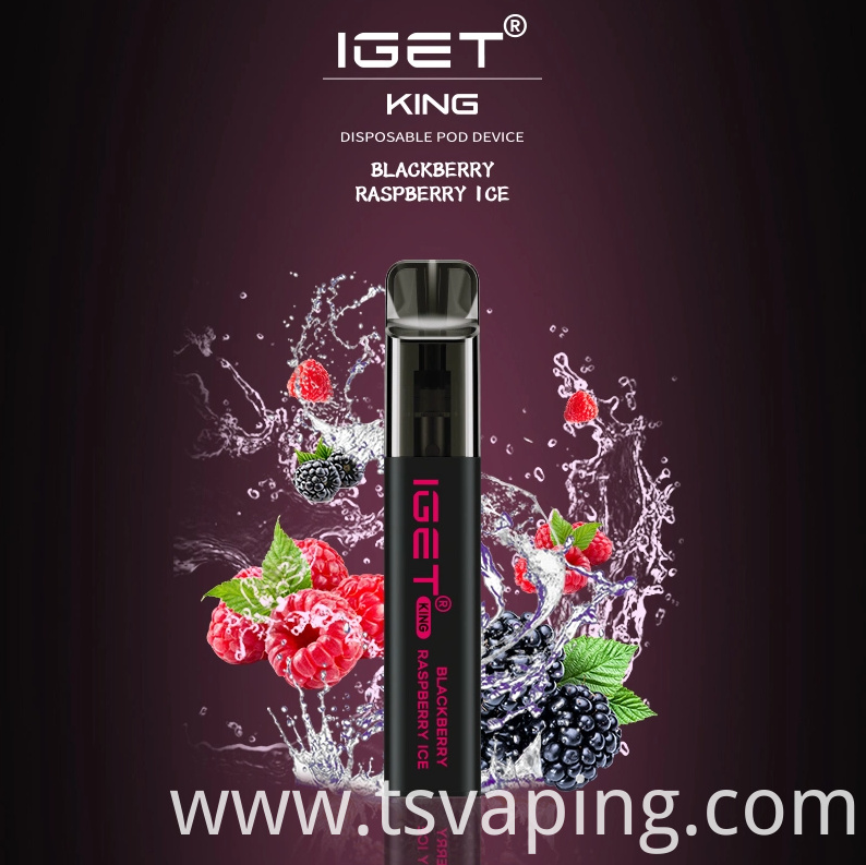 Iget King Disposice Vape 2600 พัฟหนึ่งครั้ง คุณภาพสูง Iget King ...