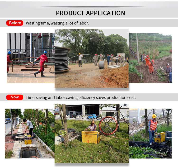 Engine Powered Fiber Optical Cable Tractor, High Quality Engine Powered ...