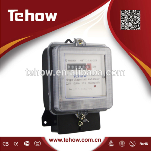 Single Phase Static Kwh Meter 52hz, High Quality Single Phase Static ...