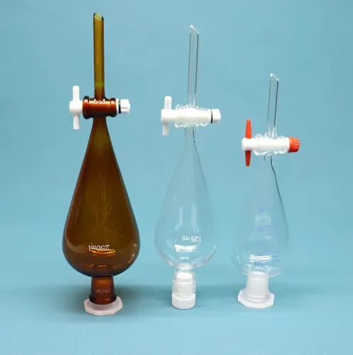 Amber Glass Separate Funnel With Stopcock 2000ml, High Quality Amber ...