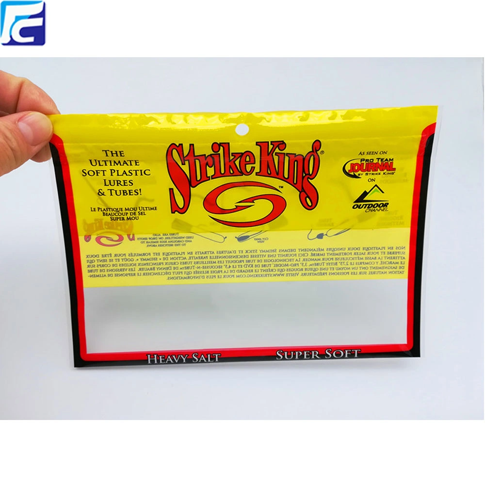 Transparent Soft plastic bait Fishing Lures packaging bag China ...