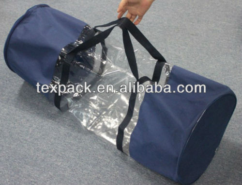 Clear Plastic Cylinder Round Bottom Plastic Bag For Bedding Packaging ...