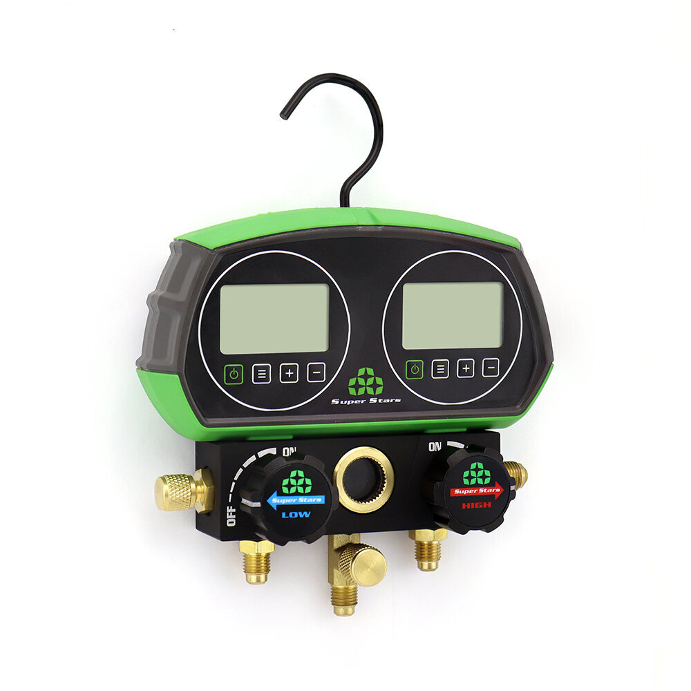 Digital Vacuum Pressure Manifold Tester Meter For Refrigeration, High ...