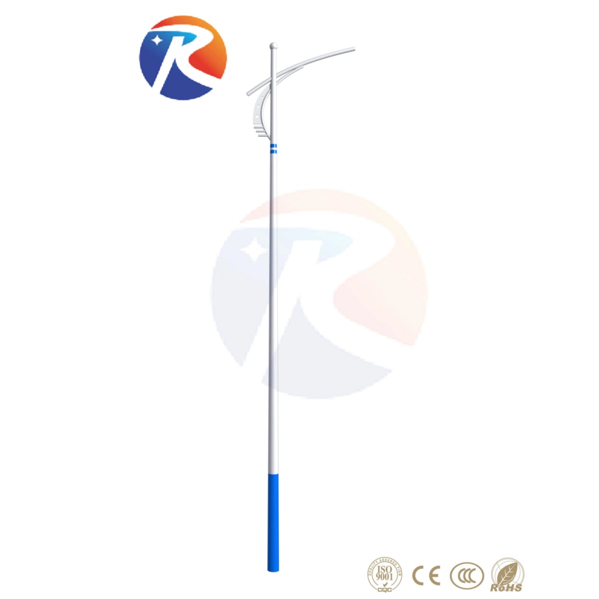 Single Arm Lighting Pole, High Quality Single Arm Lighting Pole on ...