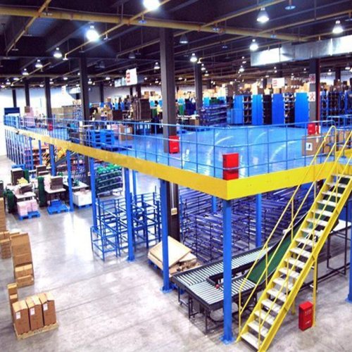 Multi-tier Warehouse Storage Racking System Q235 Steel Mezzanine Floor ...