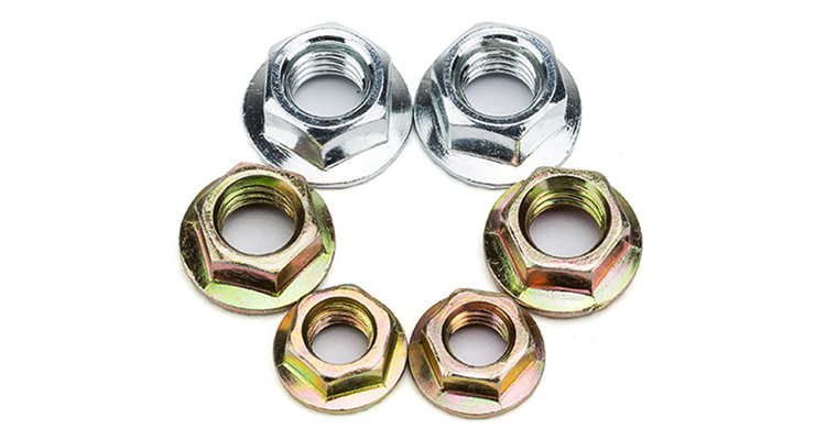 Standard Din6923 Flange Nuts In Grades 8.8: M6, M8, M10, And M12 Black ...
