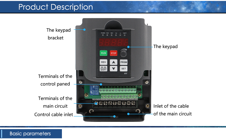 Huanyang Vfd 3.0kw 220v/380v Variable Frequency Drive For Cnc Machines ...