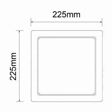 18w Led Panel Light, 220 X 220mm, Epistar Chip, 1440lm, Ce/rohs ...