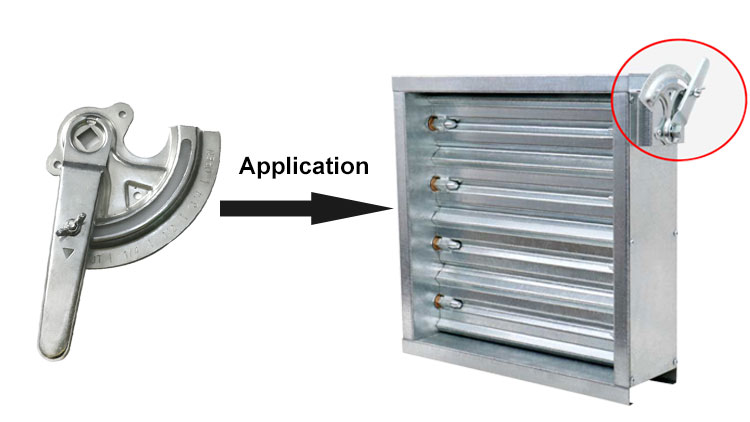 Galvanized Steel Damper Actuator Regulator For Hvac Accessories, High ...