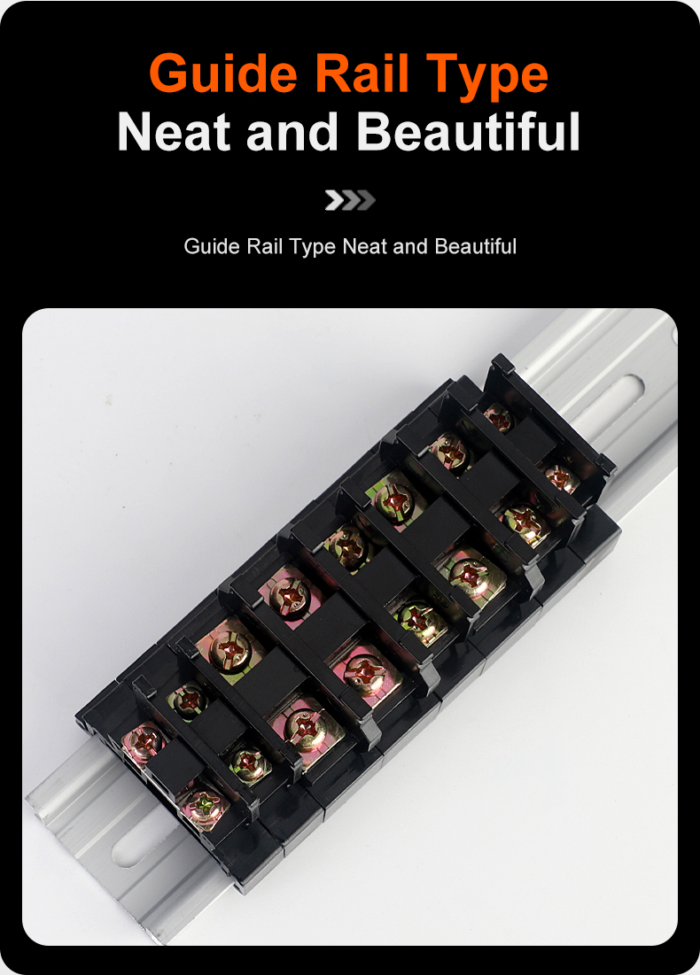 Combination Din Rail Spliceable Brass Barrier Terminal Blocks 200a ...