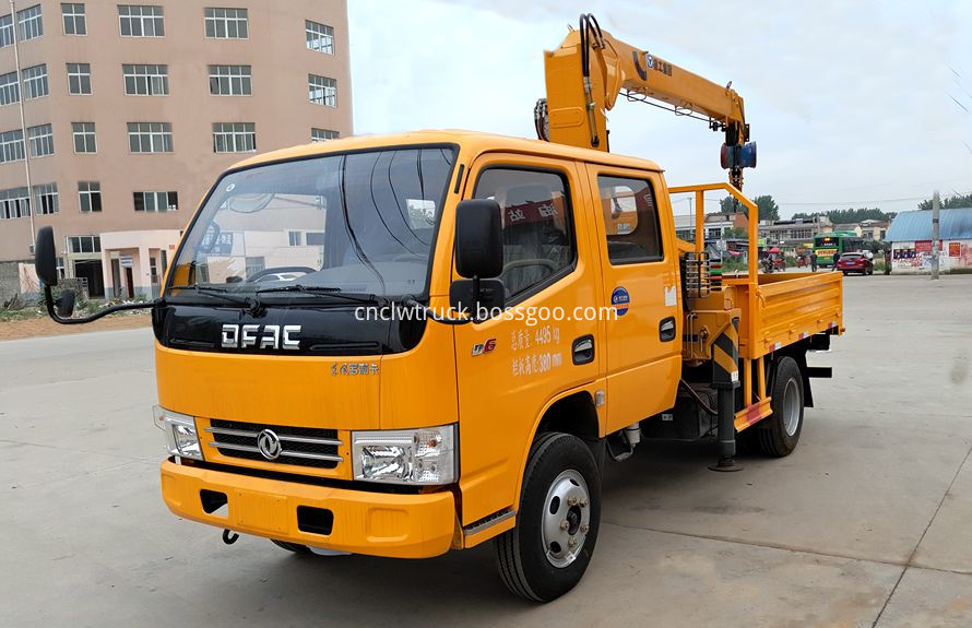 Brand New Dfac Double Cabin Cargo Crane Truck, High Quality Brand New ...