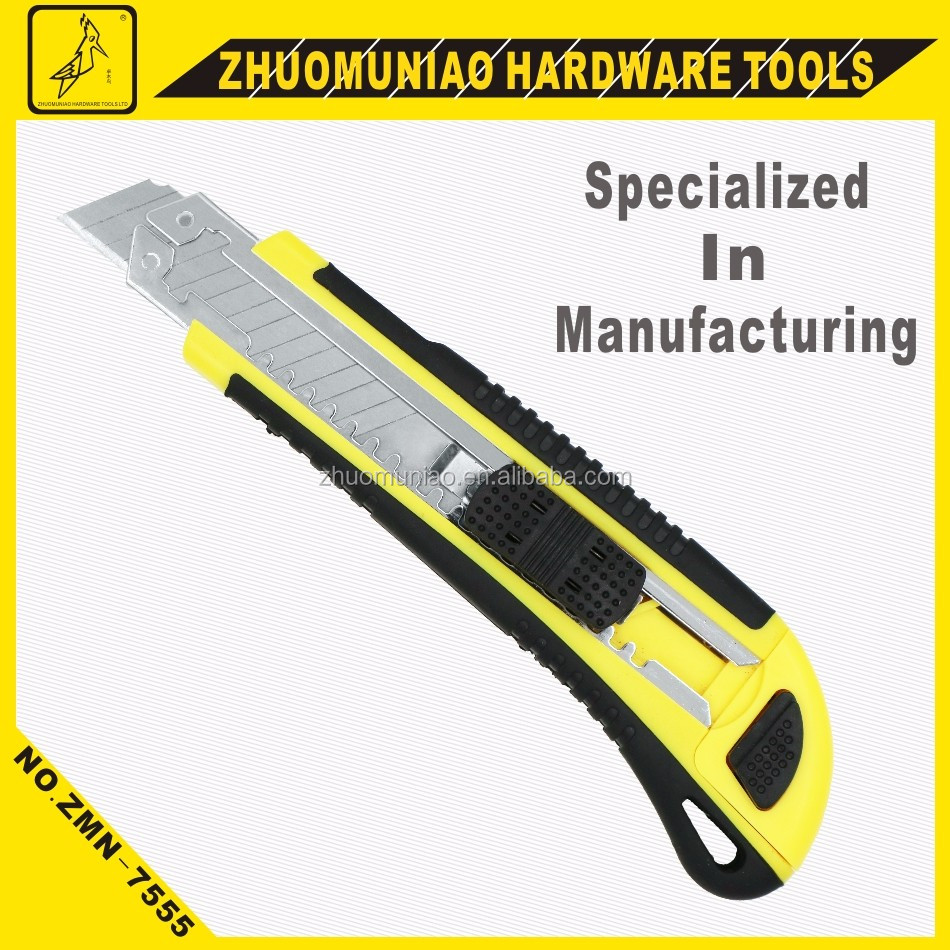 Auto Loading Utility Knife Custom Plastic Utility Knife With 3 Blades ...