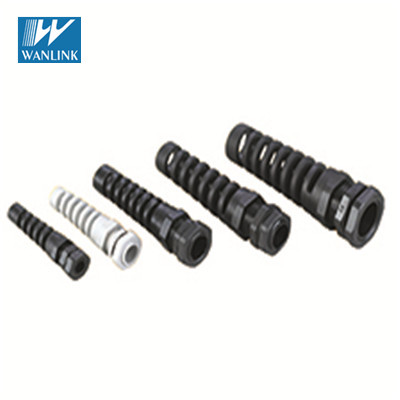 Ip68 Nylon Spiral Cable Gland Long Thread Pg/metric Type Pg7-pg21/m12*1 ...