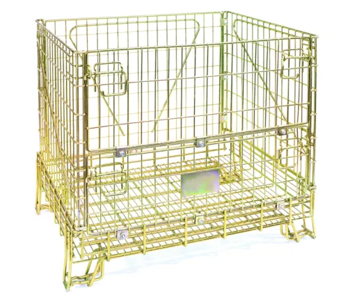 Collapsible Metal Storage Cage Container, High Quality Collapsible ...