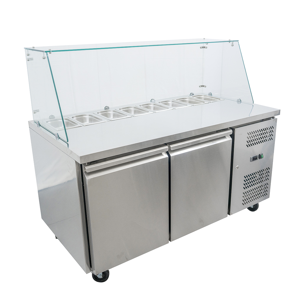 Pa2100tnsa Commercial Worktop Counter Fridge With Solid Doors And ...