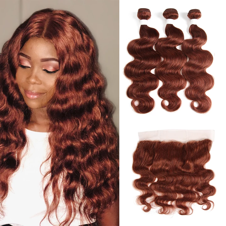 X-tress Natural Straight Hair Pre-colored Bundle Human Hair Weave ...