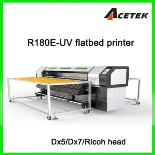 6feet Uv Flatbed Printer With Dual Dx5/dx7/ricoh Print Heads /1440dpi/uv White Ink, High Quality ...