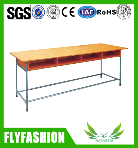 Wooden Modern School Library Table / Student Reading Writing Table ...