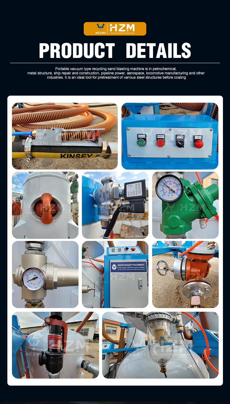 200l Environmental Vacuum Sand Blaster For Rust Removal And Paint ...