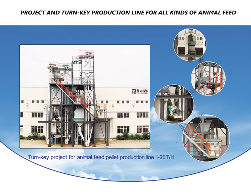 Yuda 2 Ton Per Hour Poultry Feed Pellet Machine Production Line, High ...