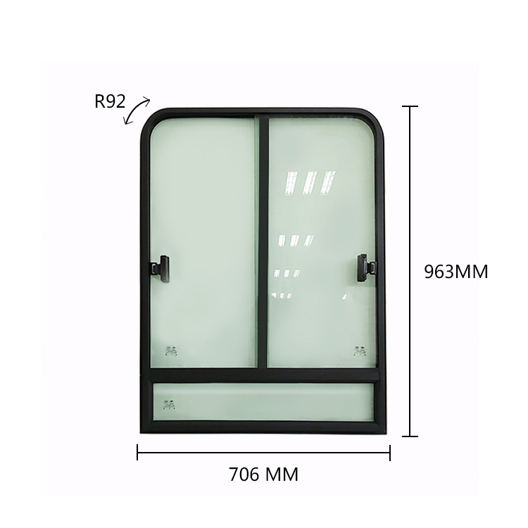 Sliding Window With Green Glass For Construction Cab, High Quality ...
