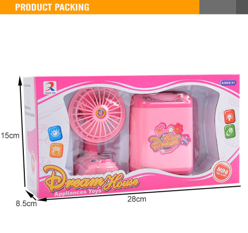 Kids Mini Plastic B/o Washing Machine & Fan, High Quality Kids Mini ...
