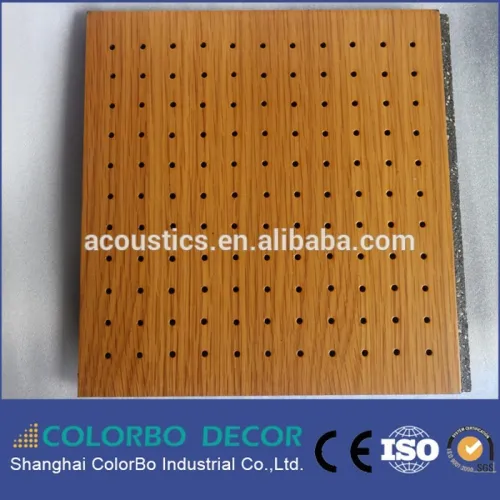 Acoustic Material Perforated Wooden Mdf Acoustic Wall Panels, High ...
