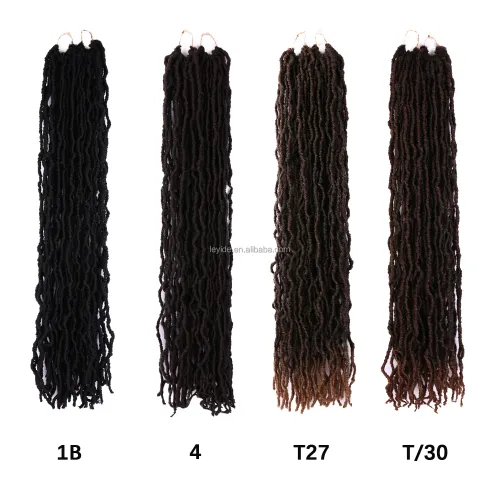 Synthetic Nu Locs Hair 36 Inch Curly Faux Locs Ombre Braid Hair 21 ...