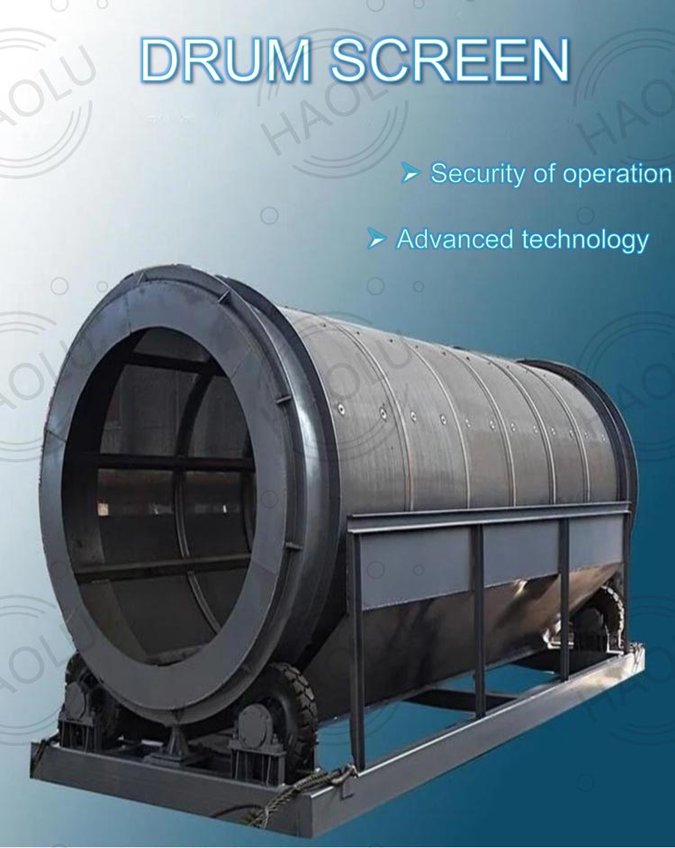 Mobile Diesel Engine Drum Screen: Small Automatic Shaftless Drum Screen ...