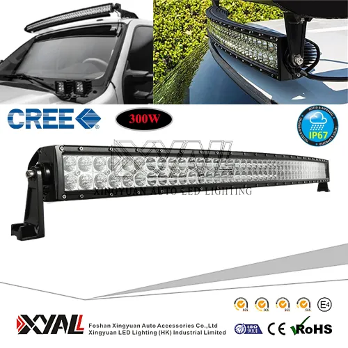 3d 4d 5d 8d Optis Double Row Led Work Light 53inch 300w Curved Light ...