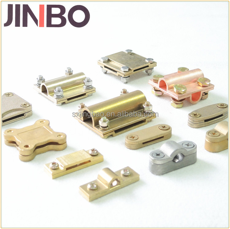 Square Cross Connector Copper Grounding Clamp For Electrical Earth ...