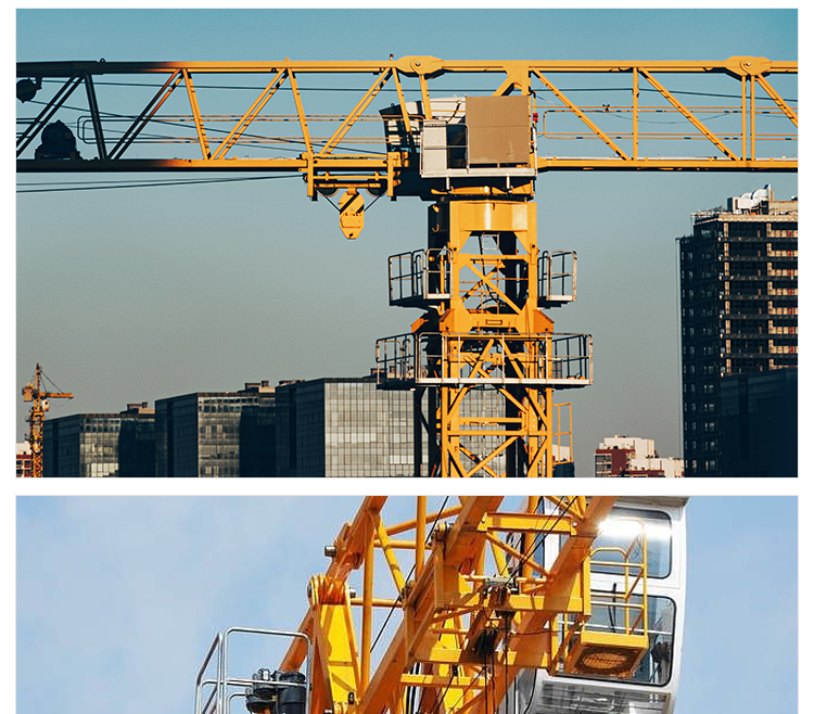 Qtz160 10 Ton Luffing Jib Tower Crane For Sale With Derrick Jibs, High ...